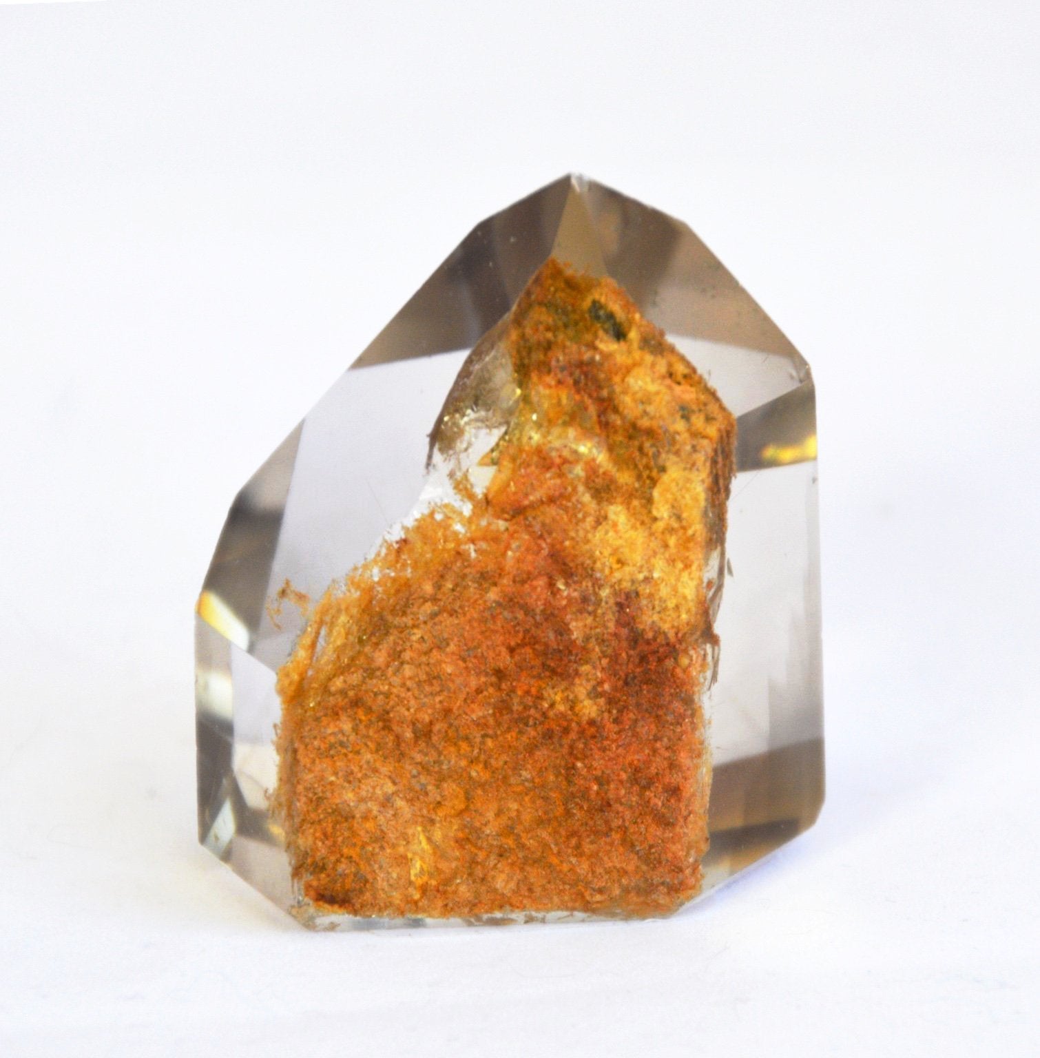 Golden Phantom Quartz with rutile - Dakota Nature LLC