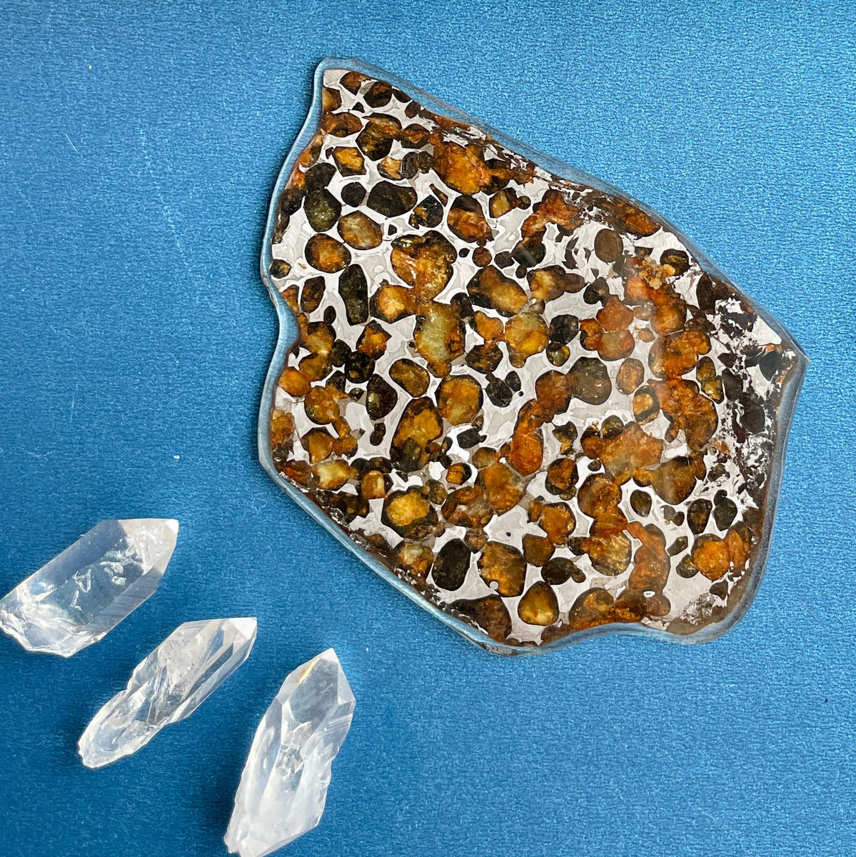 Sericho Pallasite Meteorite Specimen - Authentic Kenyan | Dakota Nature