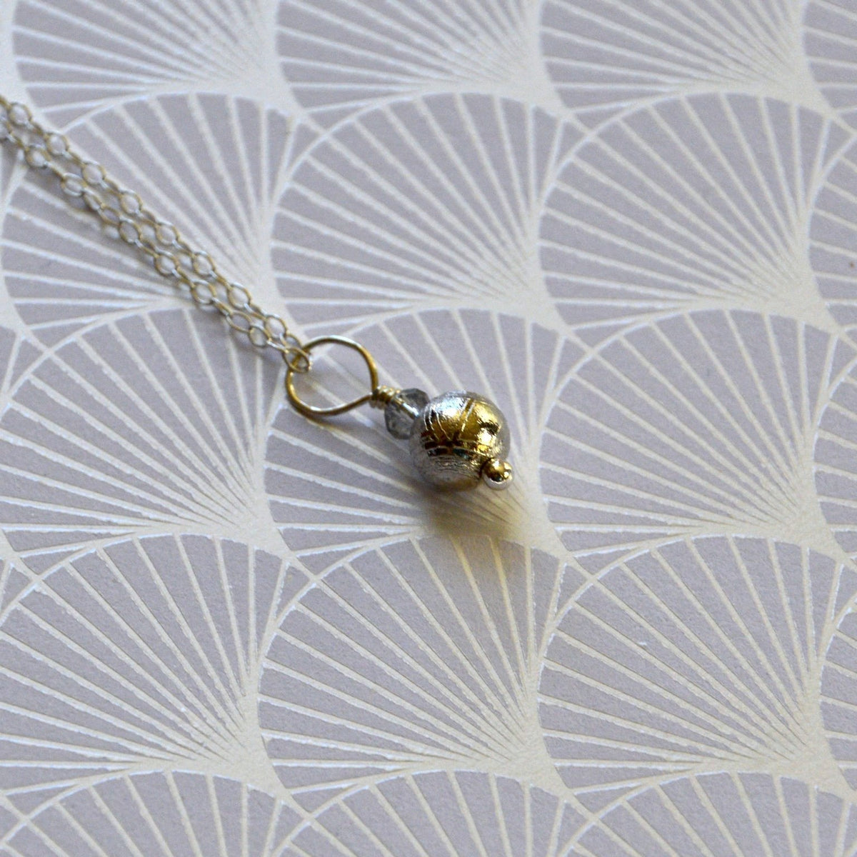 Delicate Round Meteorite Pendant - Dakota Nature LLC